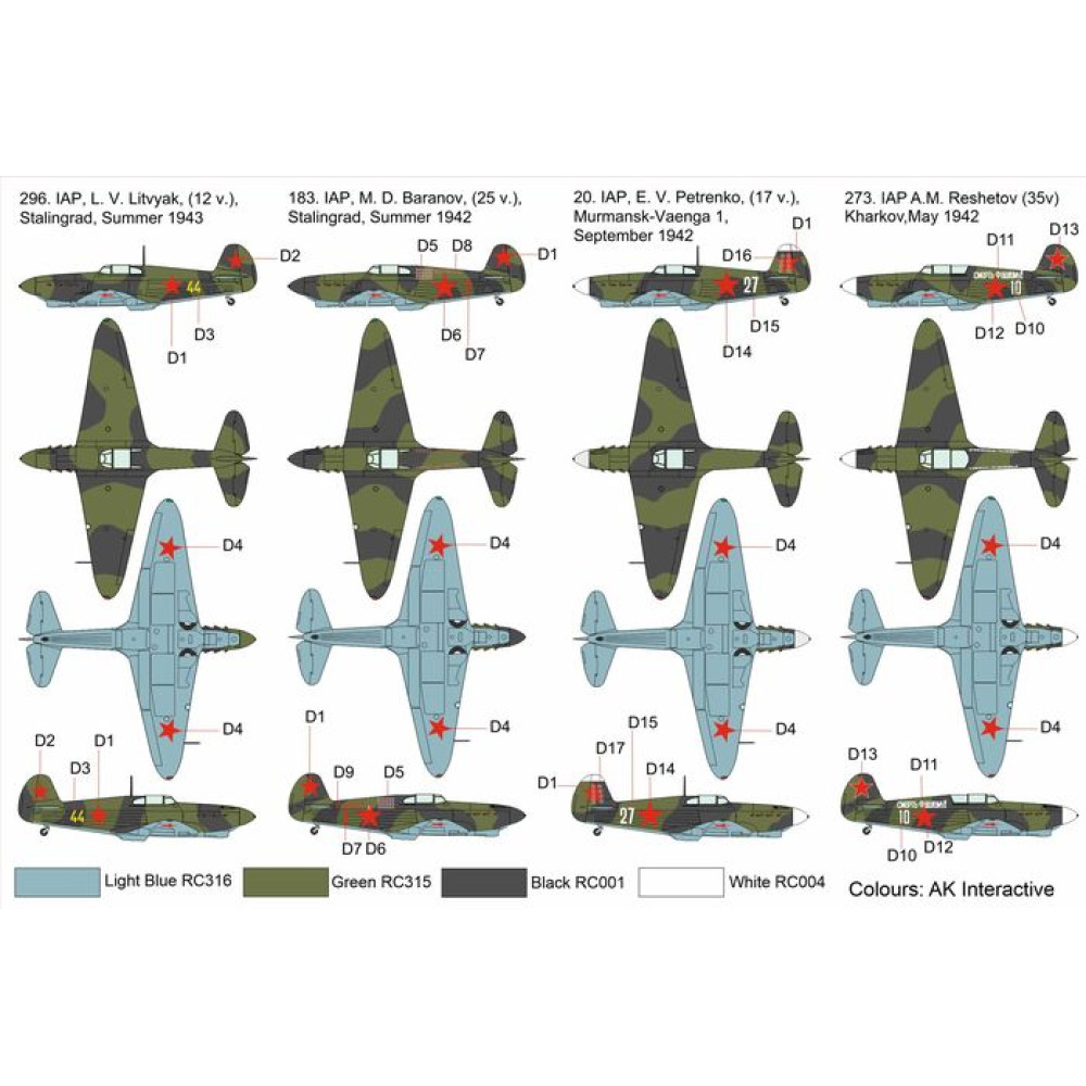 Brengun BRP72041 1/72 Yak-1 Aces plastic construction kit Model Kit ...
