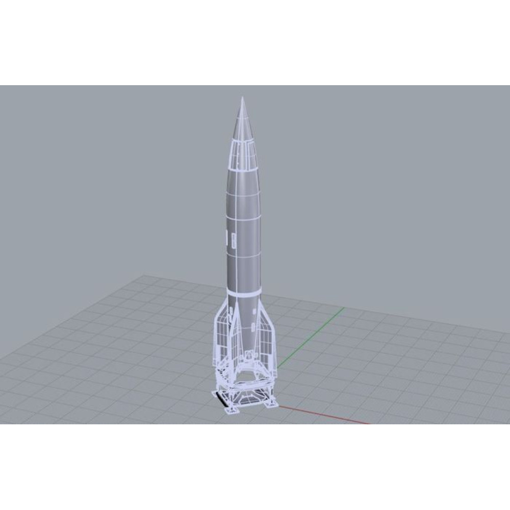 Brengun BRS144035 1/144 German rocket V-2 - A4 resin-PE kit of german ...