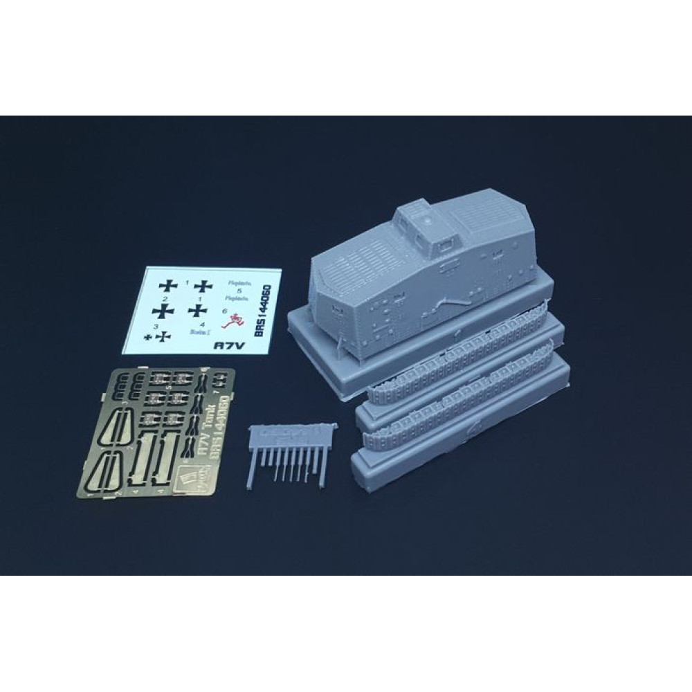 Brengun BRS144060 1/144 A7V German tank WWI Resin kit of WWI german ...
