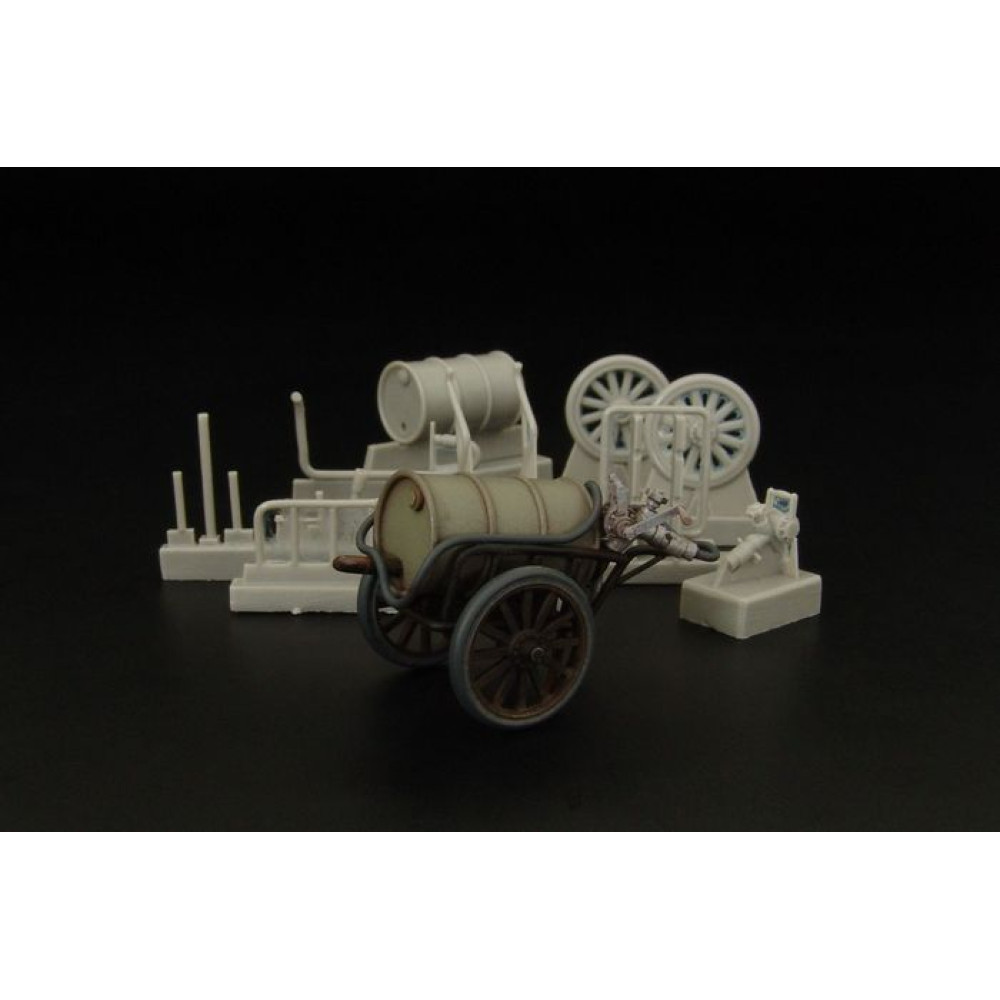 Brengun BRS48006 1/48 Japanese airfield refueling cart Resin kit Model ...