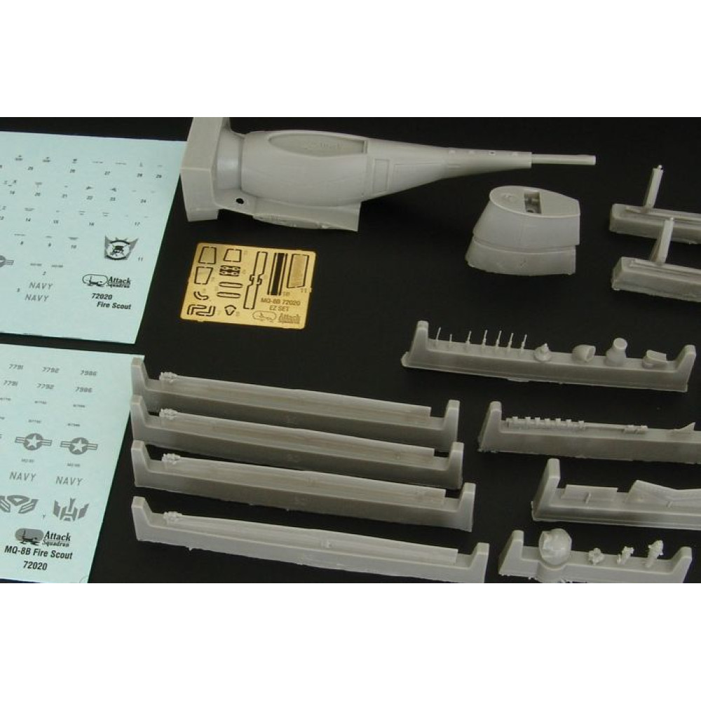 Brengun BRS72009 1/72 MQ-8B Fire Scout resin kit of unmanned helicopter ...