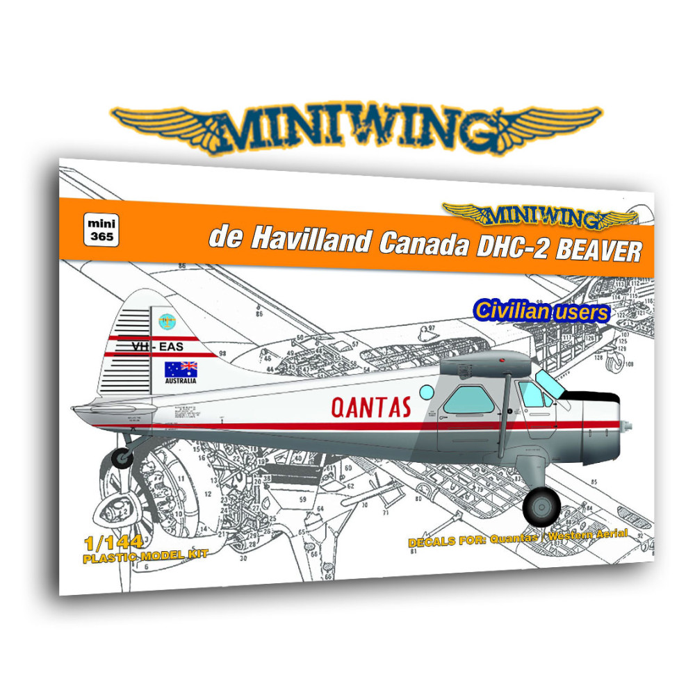 Miniwing 365 1/144 de Havilland Canada DHC-2 Beaver / civilian users ...