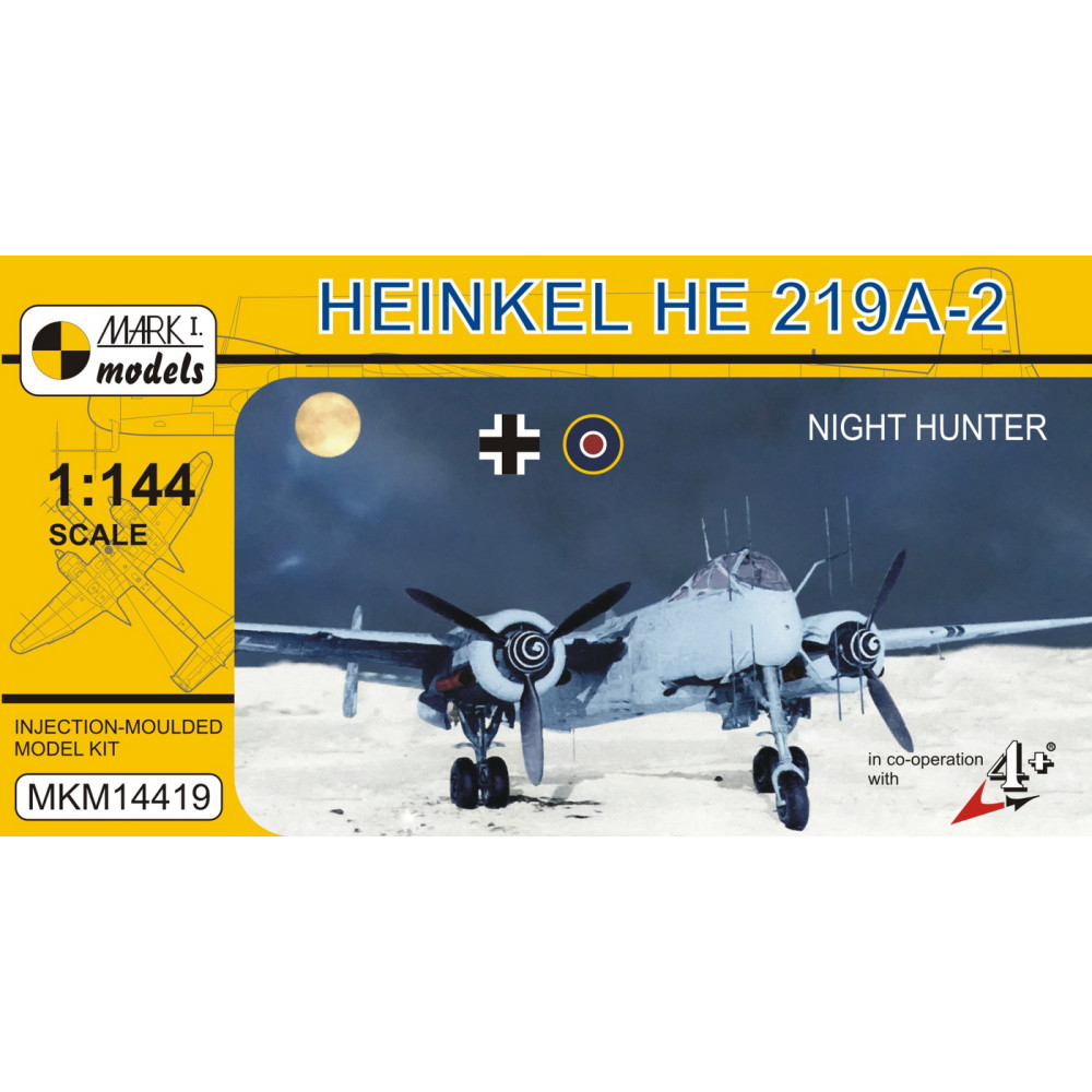 Mark I MKM144019 1/144 Heinkel He 219A-2 Uhu Night Hunter German Heavy ...
