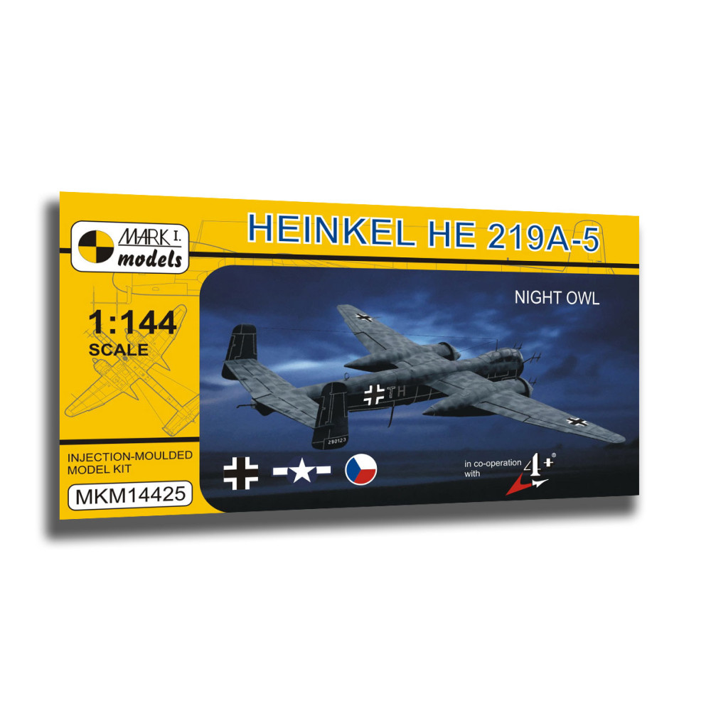 Mark I MKM144025 1/144 Heinkel He 219A-5 Uhu Night Owl German Heavy Bomber