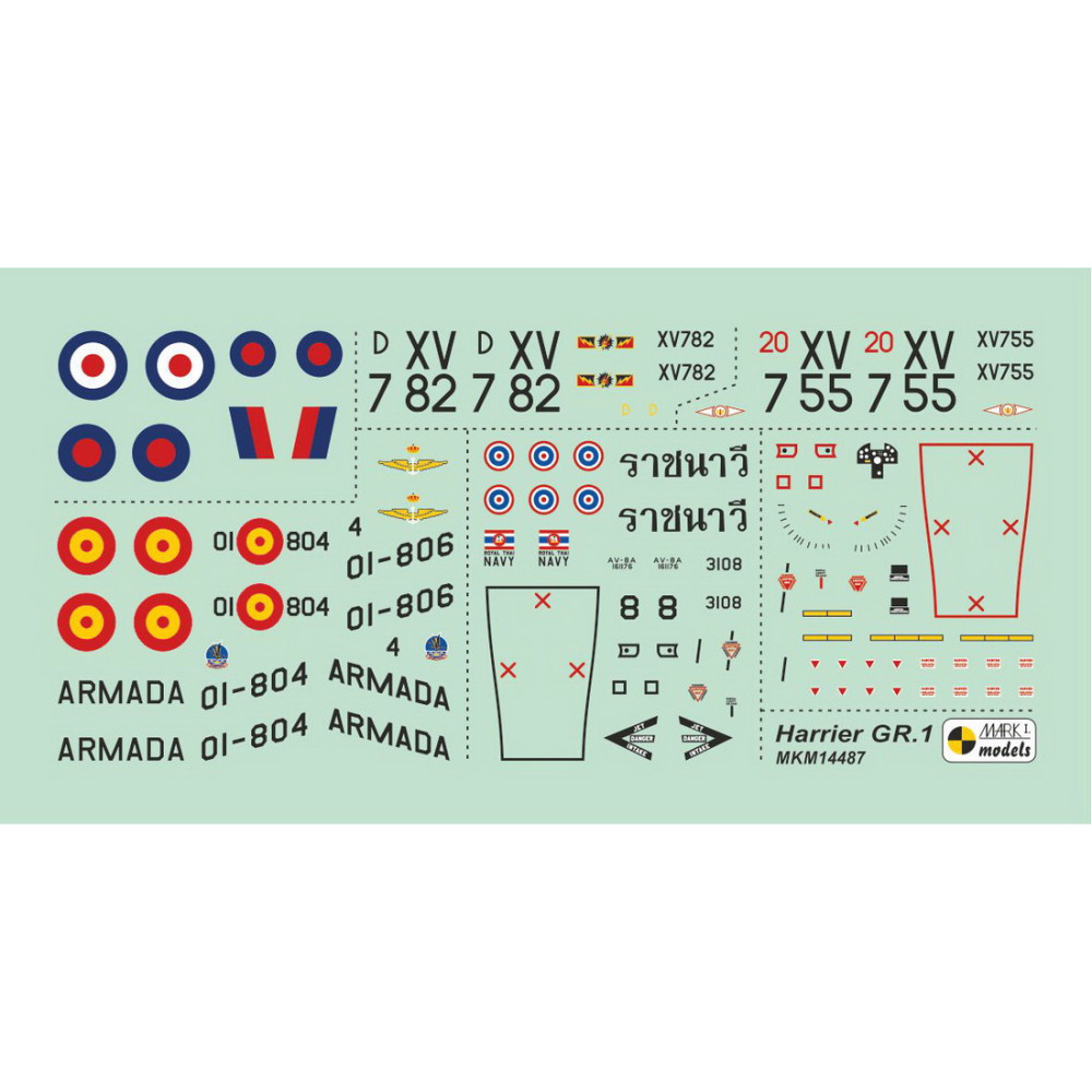 Mark I MKM144087 1/144 Hawker Harrier GR.1/VA.1 Matador RAF VTOL/STOL ...