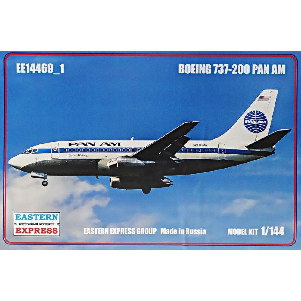 EASTERN EXPRESS 1/144 AIRLINER BOEING 737-200 PAN AM EE14469-01 Model ...
