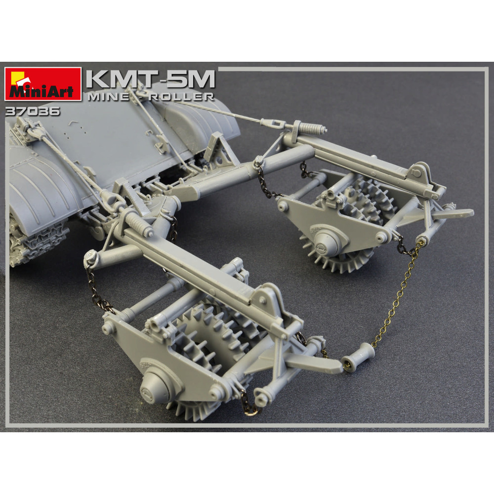 MINIART 37036 KMT-5M MINE-ROLLER for T-54, T-55, T-62, T-62M 1/35 scale ...