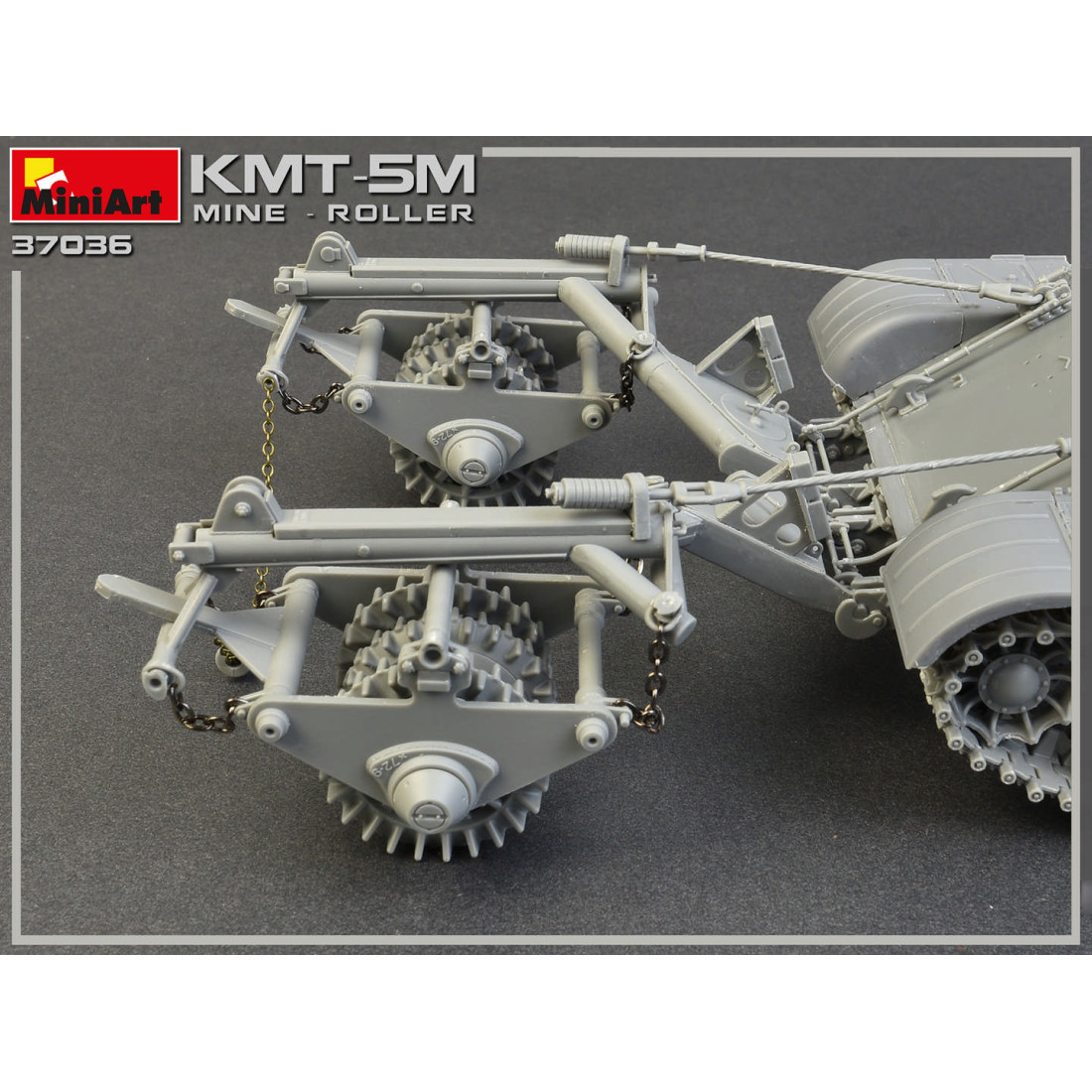 MINIART 37036 KMT-5M MINE-ROLLER for T-54, T-55, T-62, T-62M 1/35 scale ...