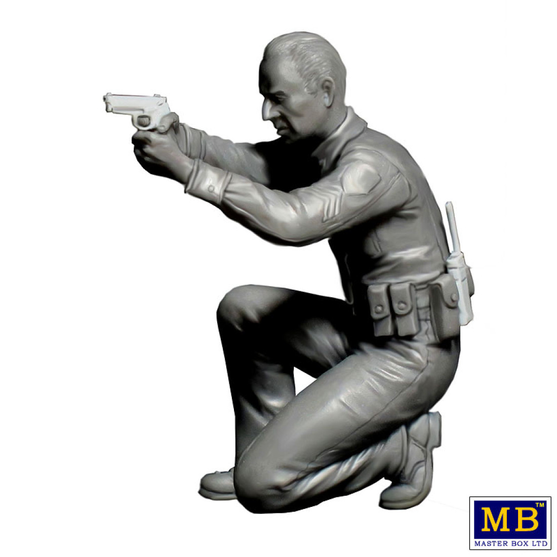 Master Box 24064 1/24 THE HEIST SERIES, KIT SHOTS FIRED - OFFICER NEEDS ...