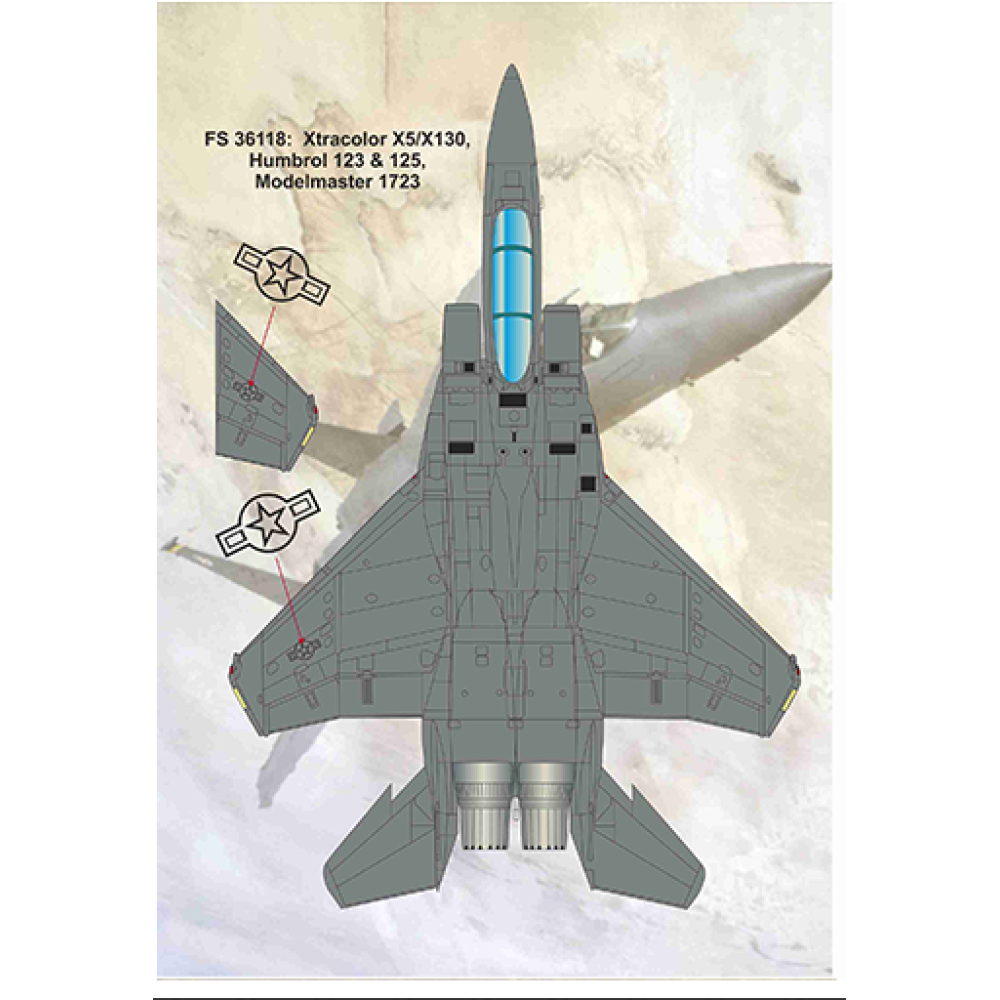 DECAL FOR MCDONNELL DOUGLAS F-15 EAGLE AIRCRAFT 1/32 PRINT SCALE 32-021 ...