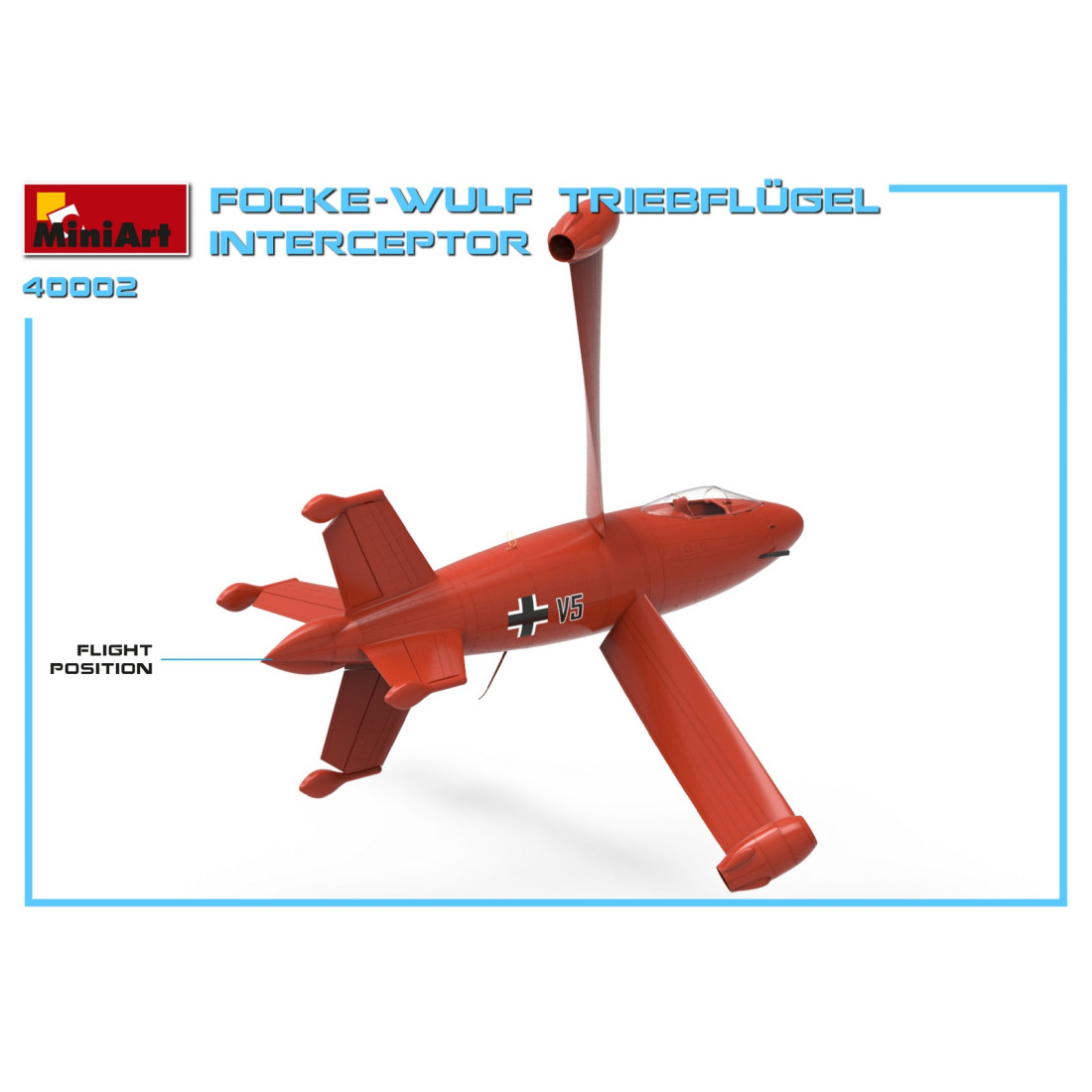 Miniart 40002 - 1/35 Focke Wulf Triebflugel interceptor vertical 3 wing ...