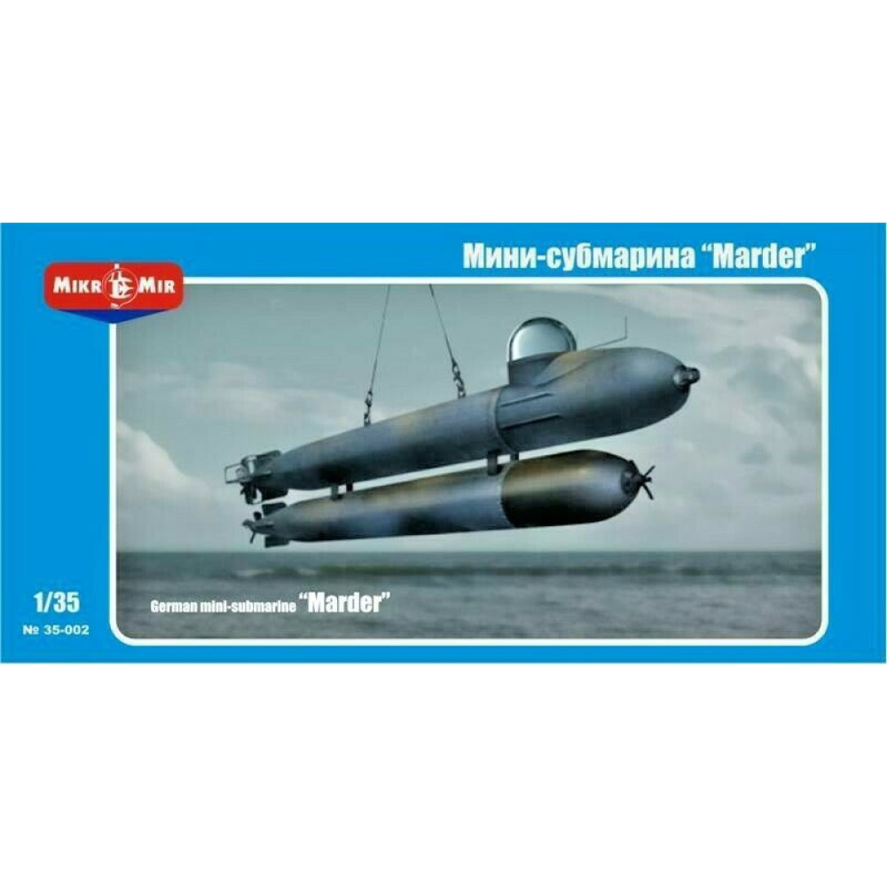 Micro mir 35-002 - 1/35 German Mini-submarine Marder World War II ...