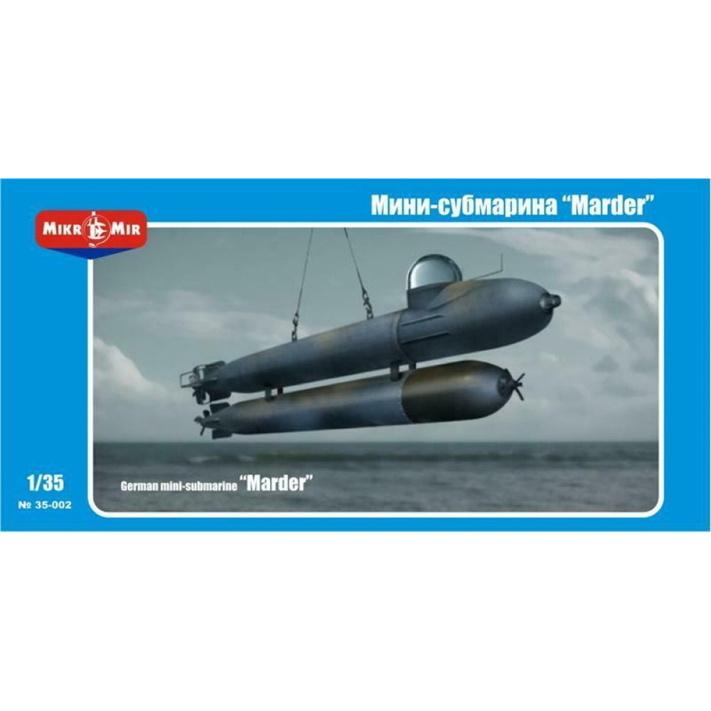 Micro mir 35-002 - 1/35 German Mini-submarine Marder World War II ...