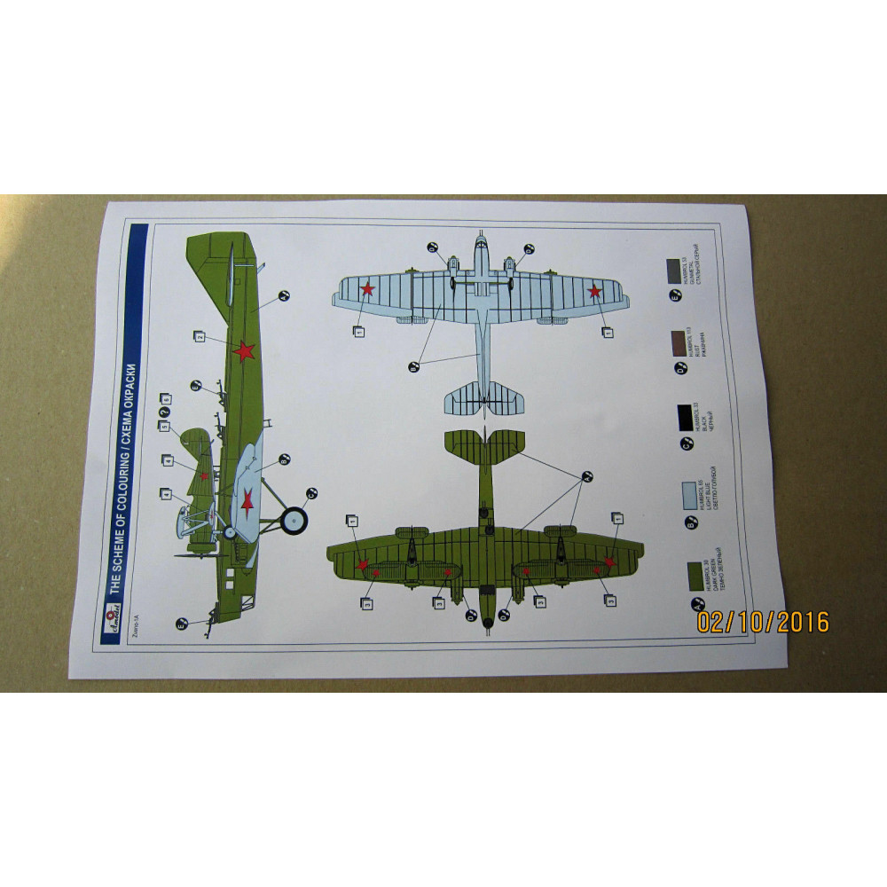 Amodel 72290 - 1/72 Zveno-1A TB-1 & I-5 Soviet air tactical, scale ...