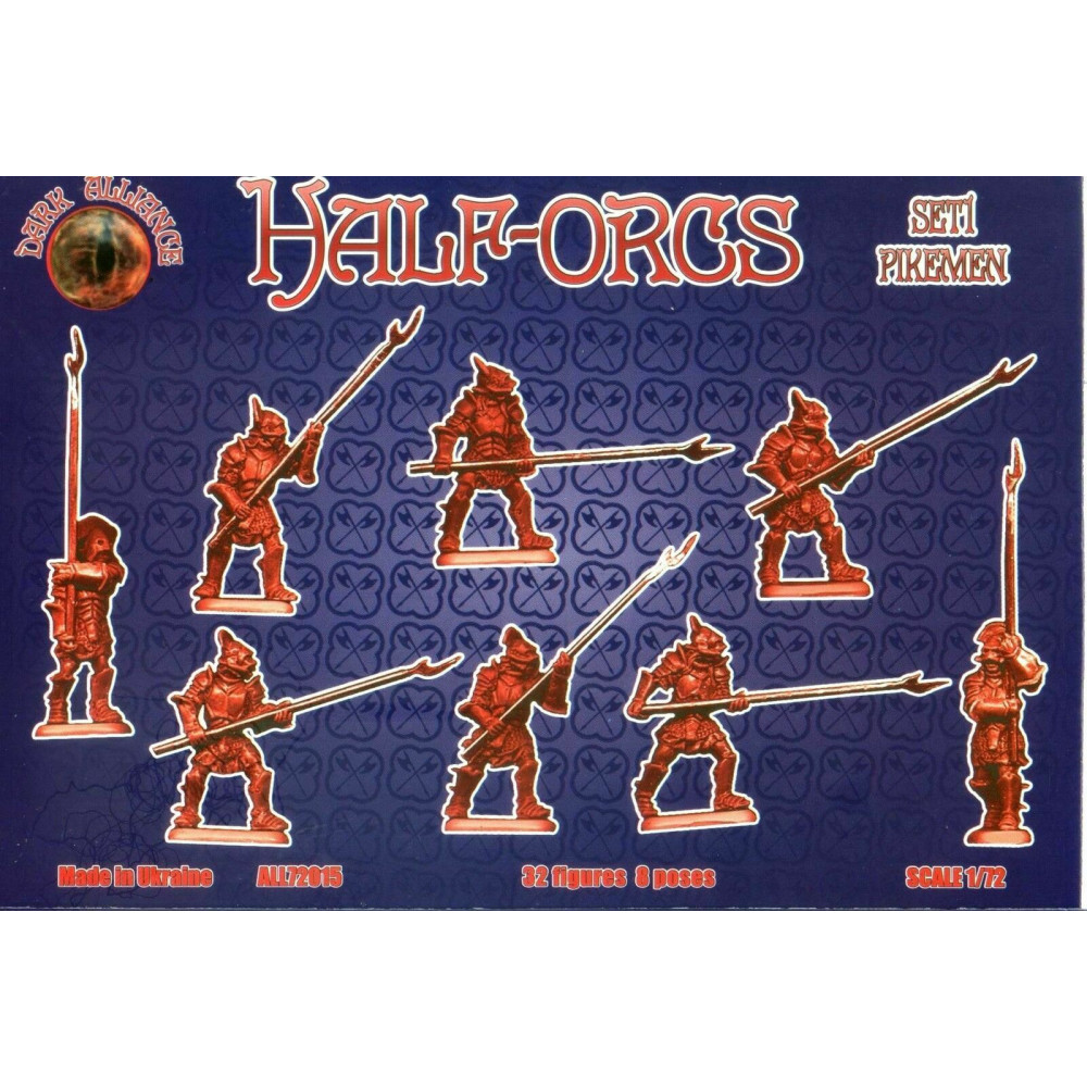 Alliance 72015 - 1/72 Half-Orcs, Set 1, (Fantasy Series), scale plastic ...