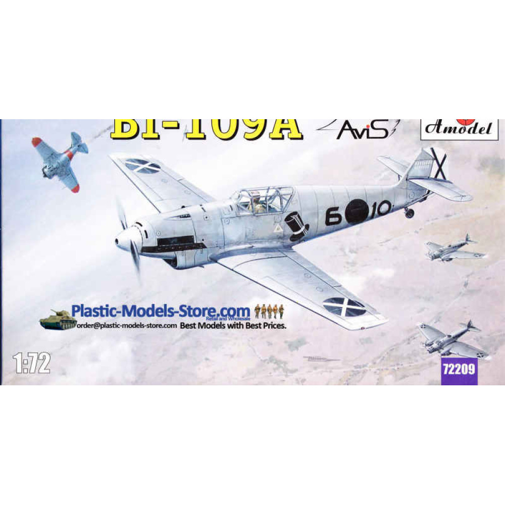 Messerschmitt Bf-109A German fighter 1/72 Amodel 72209 Model Kit ...