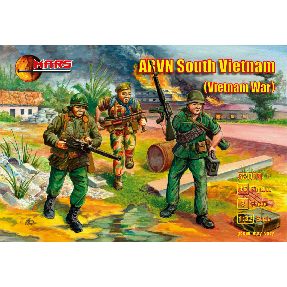 Mars Figures 32009 - 1/32 ARVN South Vietnam (Vietnam War) Vietnam War ...