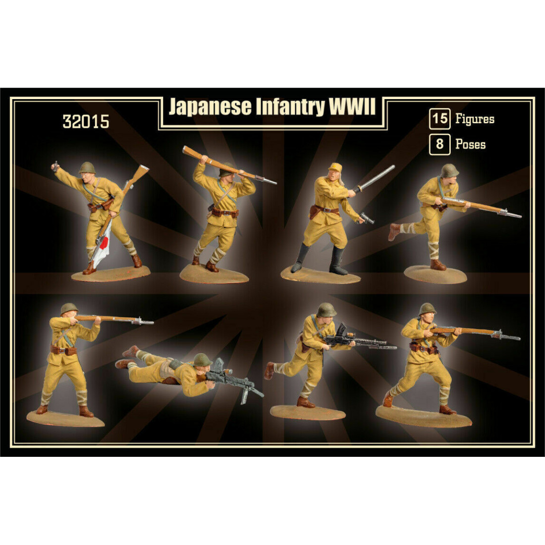 Mars Figures 32015 - 1/32 Japanese Infantry WWII (15 figures), scale ...