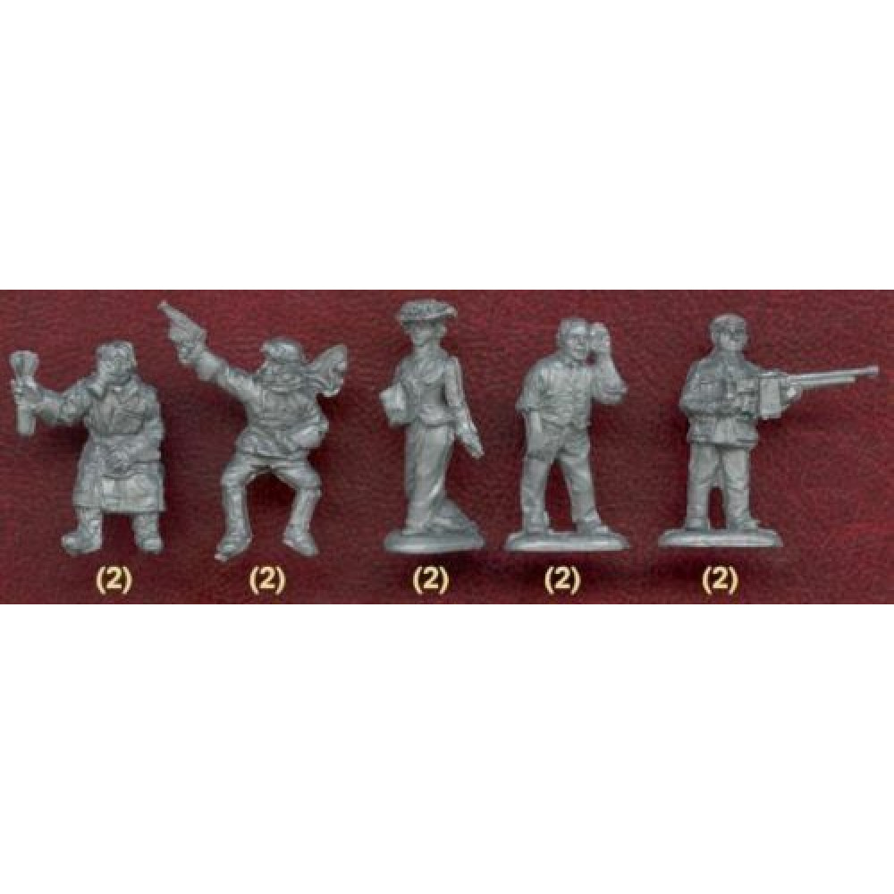 FRANCE, GERMANY, RUSSIA AND GREAT BRITAIN PILOTS PLASTIC KIT 1/72 DDS ...