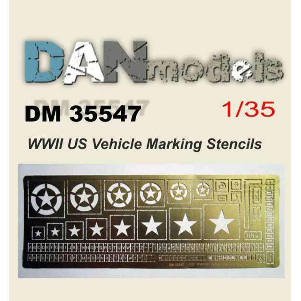 Dan Models 35547 - 1/35 Stencil Theme - WWII American Armor Signs Scale ...