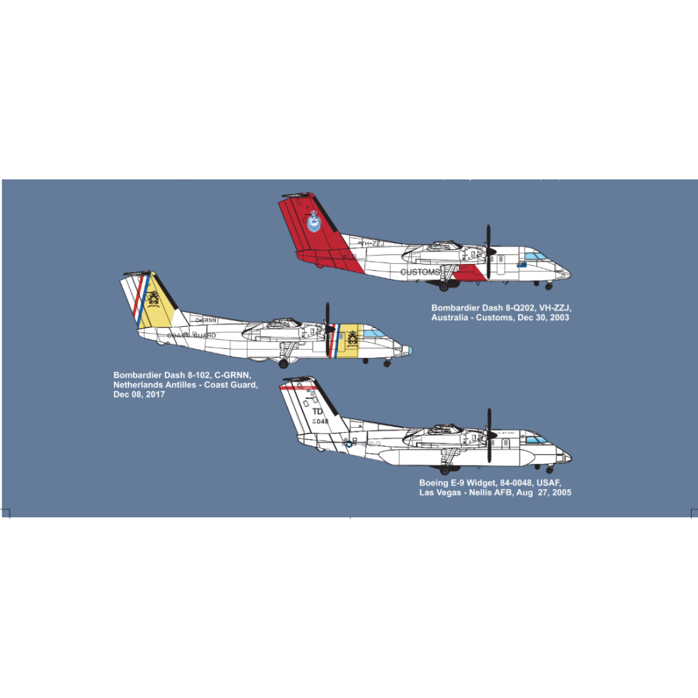 AMP 144-003 - 1/144 - E-9A Widget/ DHC-8-106 Dash 8 Caribbean Coast ...