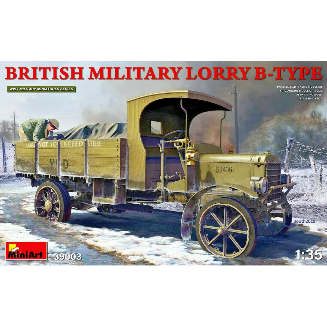 Miniart 39003 - 1/35 British truck of World War I B-Type Plastic model ...