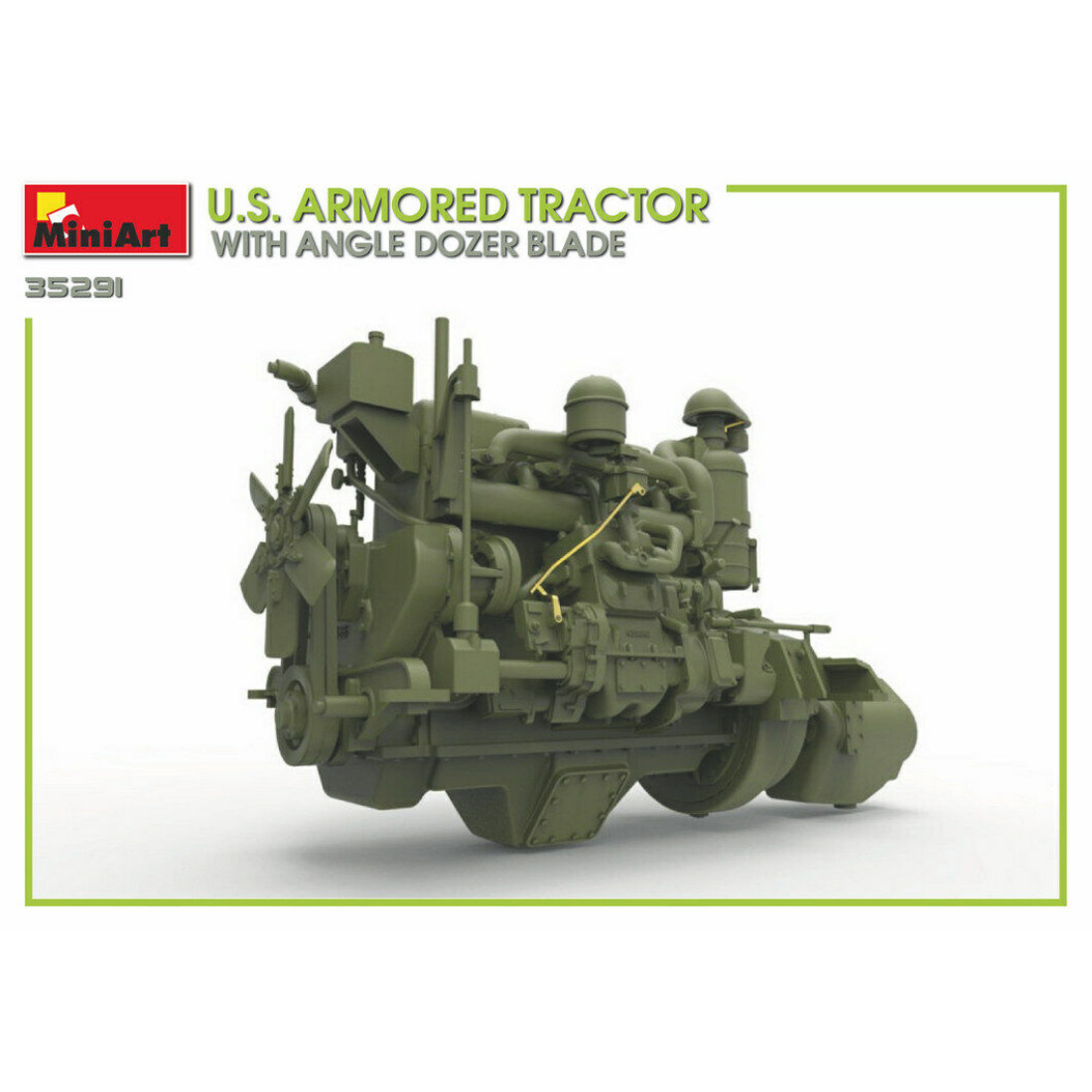 Miniart 35291 - 1/35 U.S. ARMORED TRACTOR WITH ANGLE DOZER BLADE Model ...