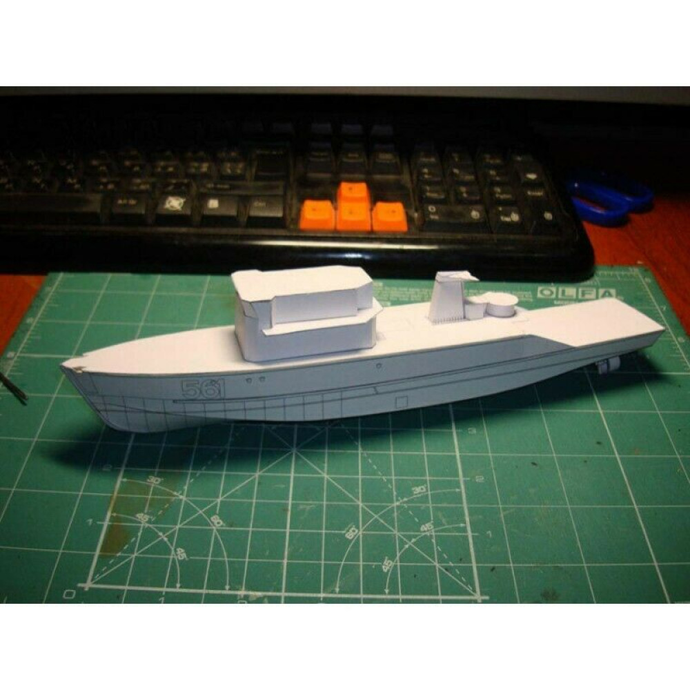Paper Model Kit Basic minesweepers, project 1265 Melіtopol/BT-115 1/200 ...