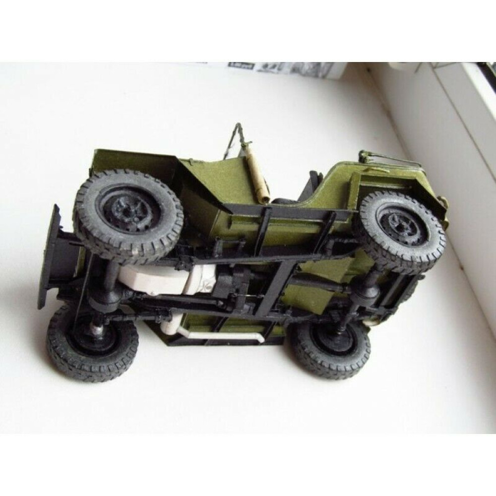 Paper Model Kit GAZ-67B car 1/25 Orel 297 Civil Engineering, USSR, 1943 ...
