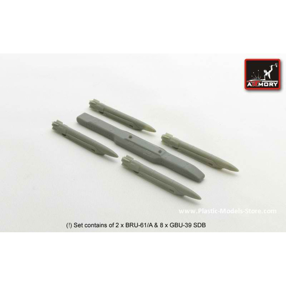 GBU-39 Small Diameter Bomb with BRU-61/A carriage system for F-16 and ...