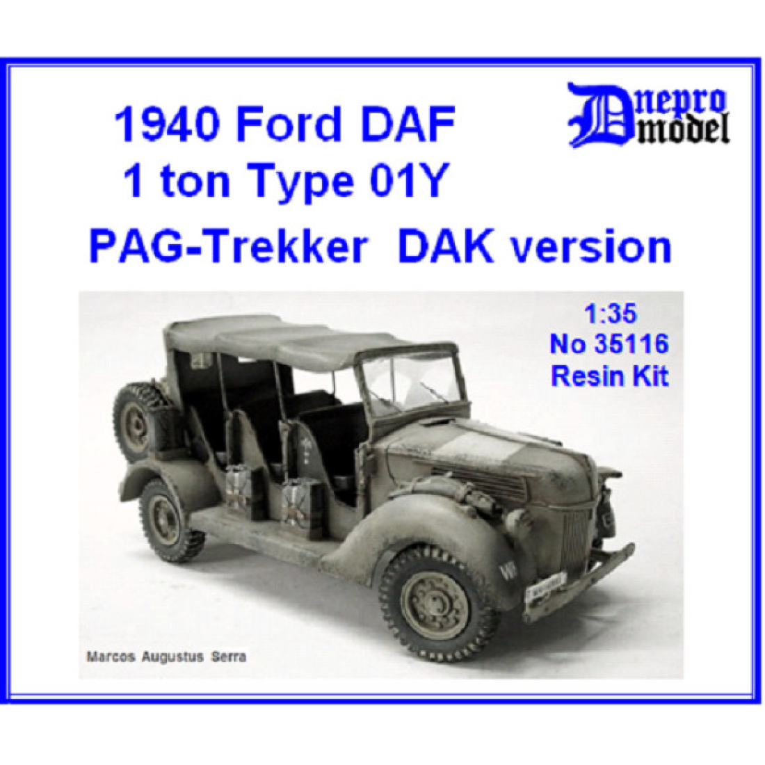 Dnepro Model DM35116 - 1/35 1940 Ford DAF 1,0 t Type 01Y PAG-Trekker ...