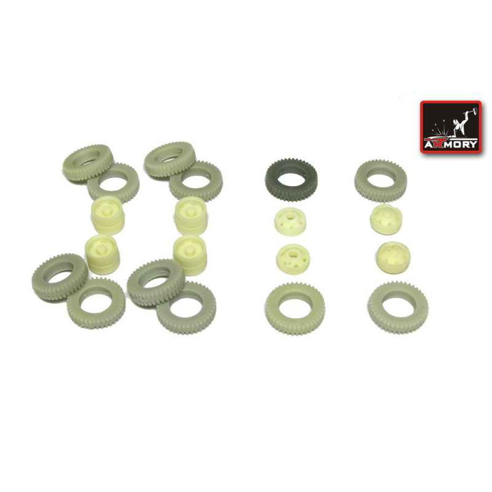 GMC CCKW-353 & Studebaker US6 - 7.50x20" wheels straight tire pattern ...