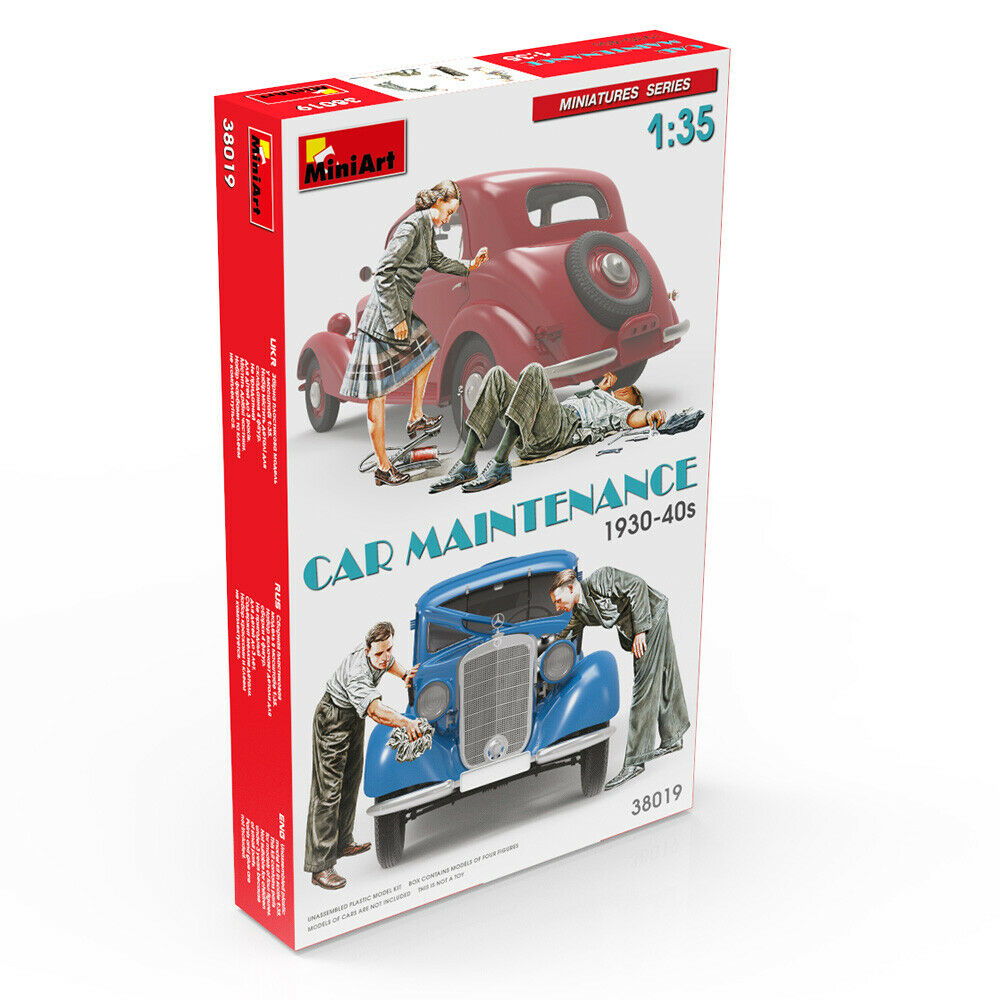 MINIART 38019 - 1/35 scale - CAR MAINTENANCE 1930-40s (4 figures) Model ...