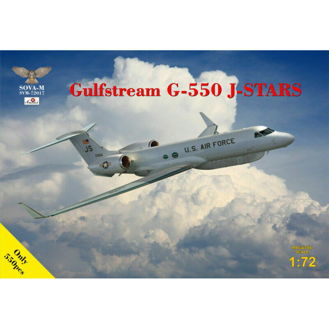 Sova Model SM72017 1/72 Gulfstream G-550 J-STARS scale model kit ...