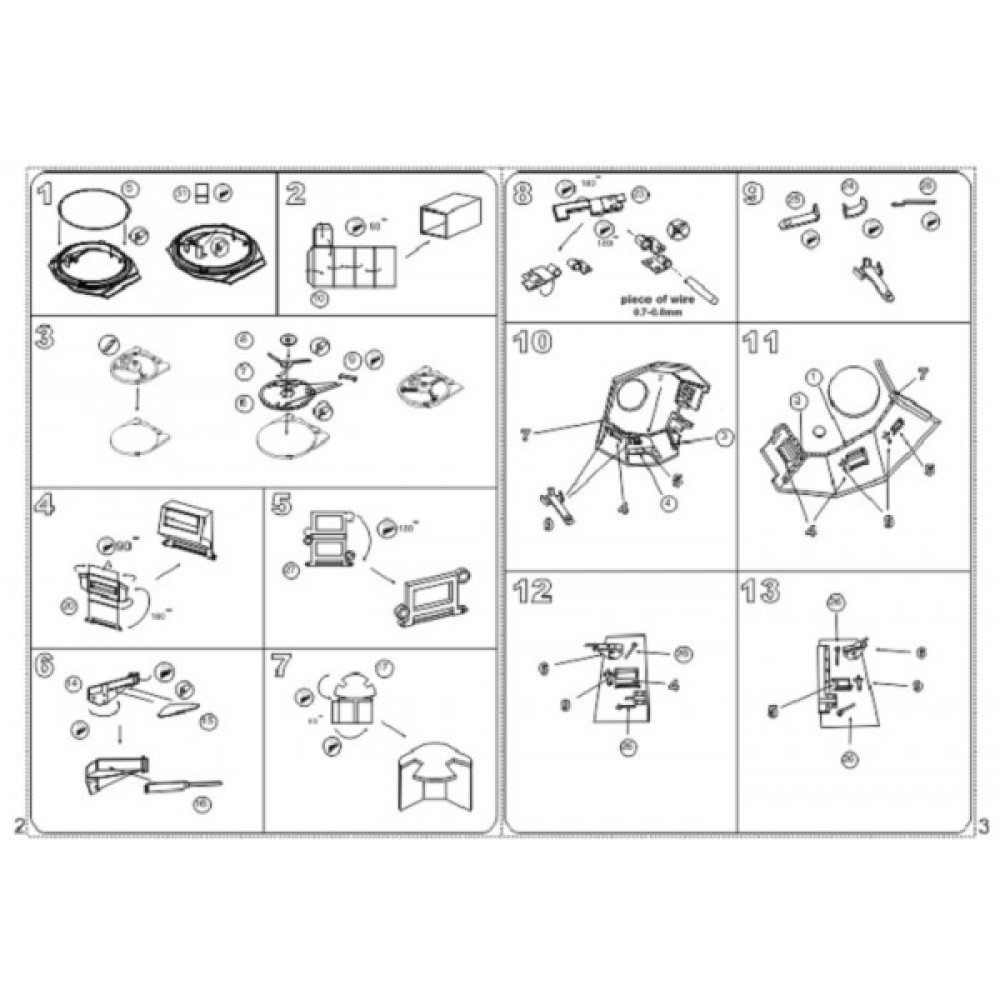 Vmodels 35013 - 1/35 - Photo-etched Panhard (interior early series ...