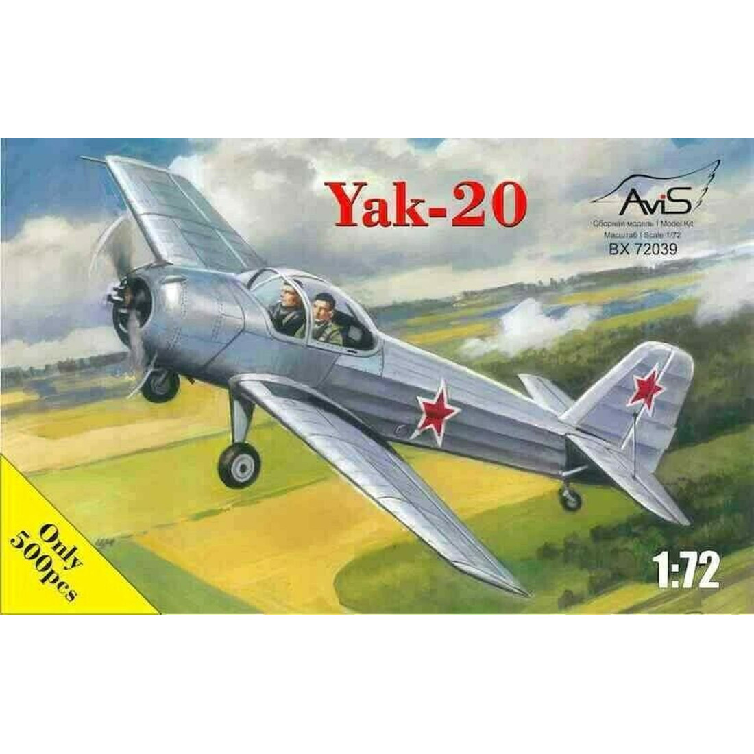 AVIS AV72039 - 1/72 - TRAINING AIRCRAFT YAK-20 PLASTIC MODEL KIT Model ...