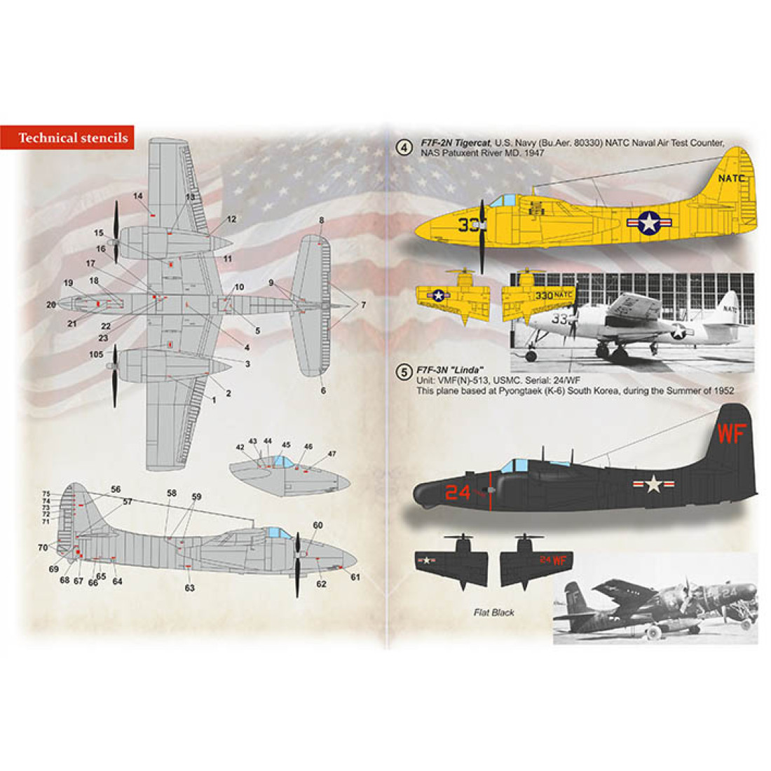 Print Scale 72-420 - 1/72 - Grumman F7F Tigercat scale decal plastic ...