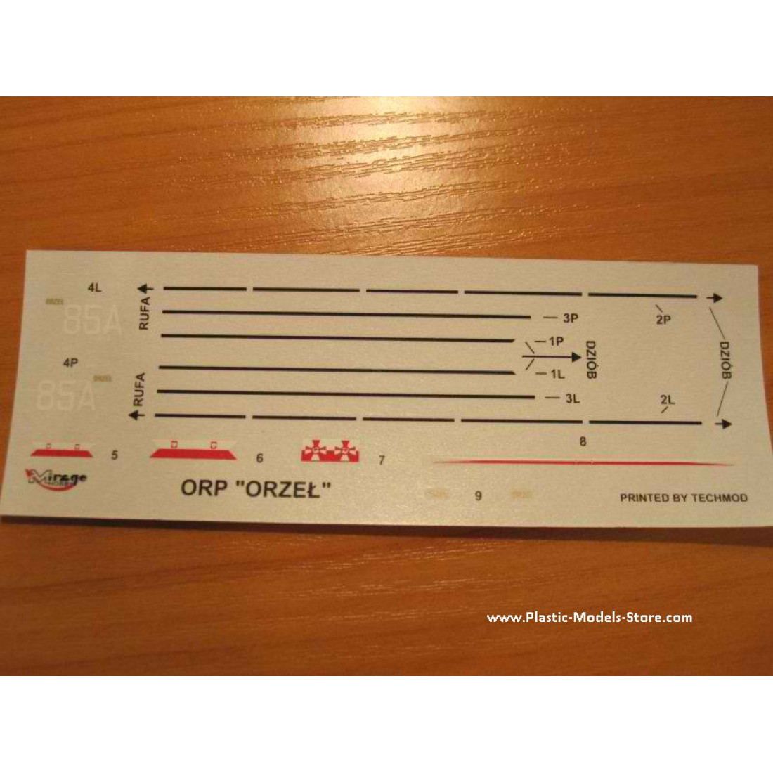 ORP ORZEL Polish Submarine 1939 WWII 1/400 Mirage 40047 Model Kit ...