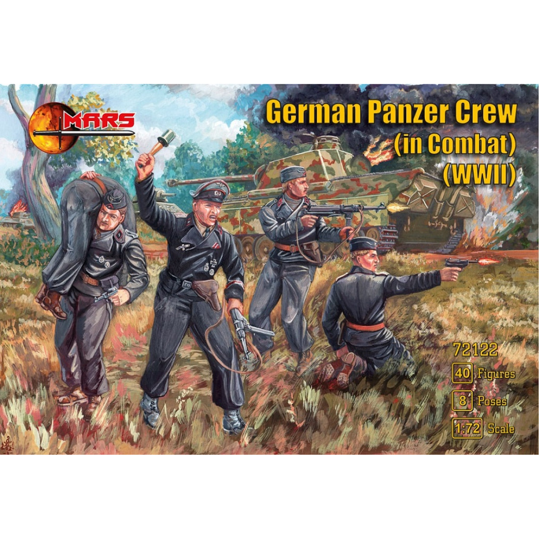 Mars Figures 72122 - 1/72 - German Panzer Crew (in Combat) WWII scale ...