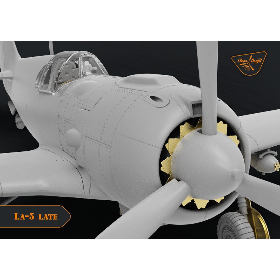 Clear Prop CP72015 - 1/72 La-5 late version scale plastic model kit ...