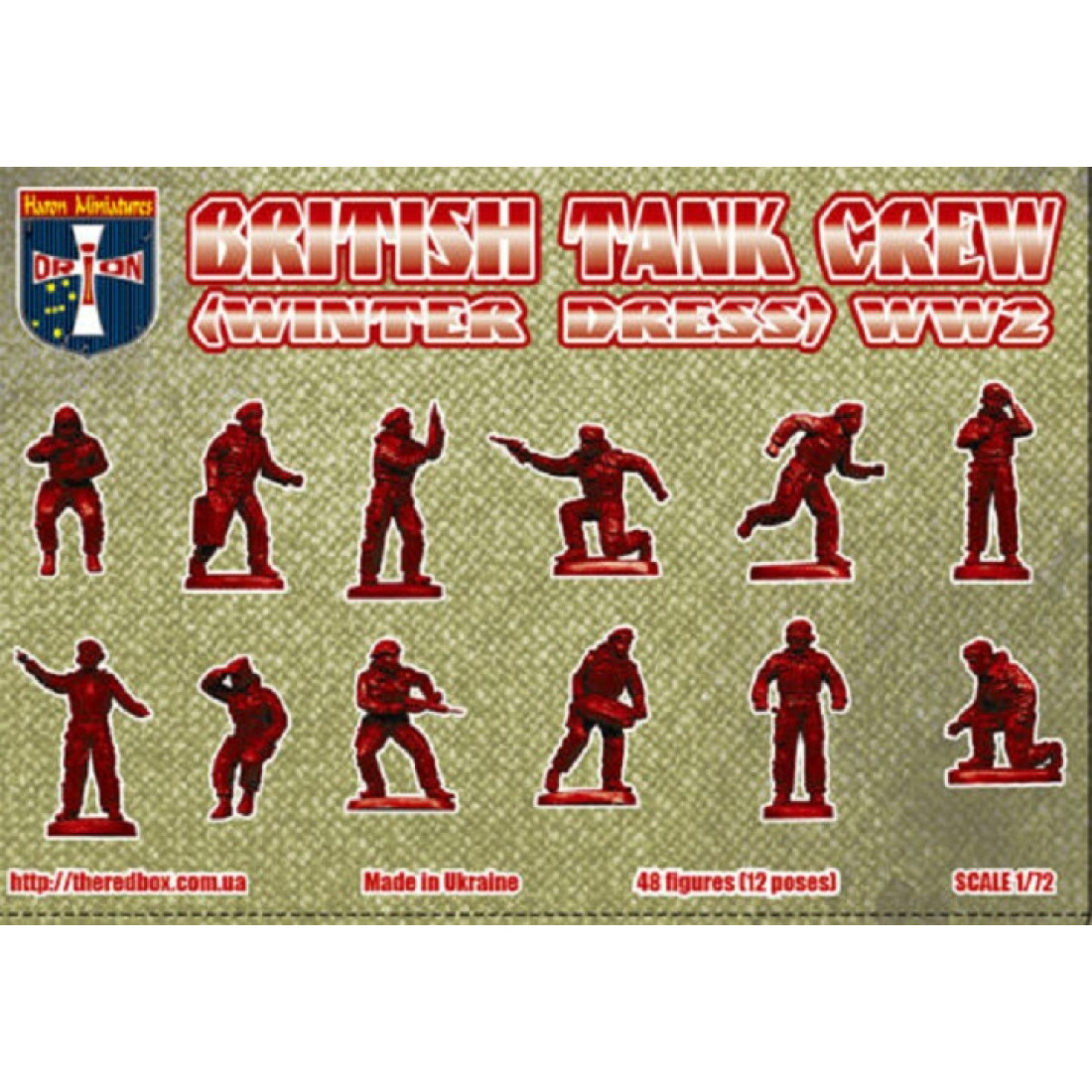 Orion 72061 - 1/72 - British tank crew (winter uniform) WWII plastic ...