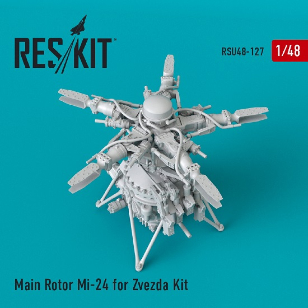 Reskit RSU48-0127 - 1/48 Main Rotor Mi-24 for Zvezda Kit scale plastic ...