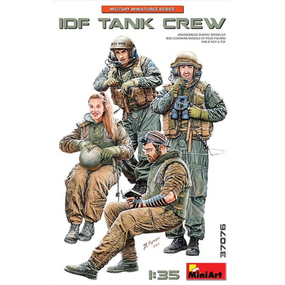 Miniart 37076 - 1/35 IDF Tank Crew.1 scale plastic model kit Military ...