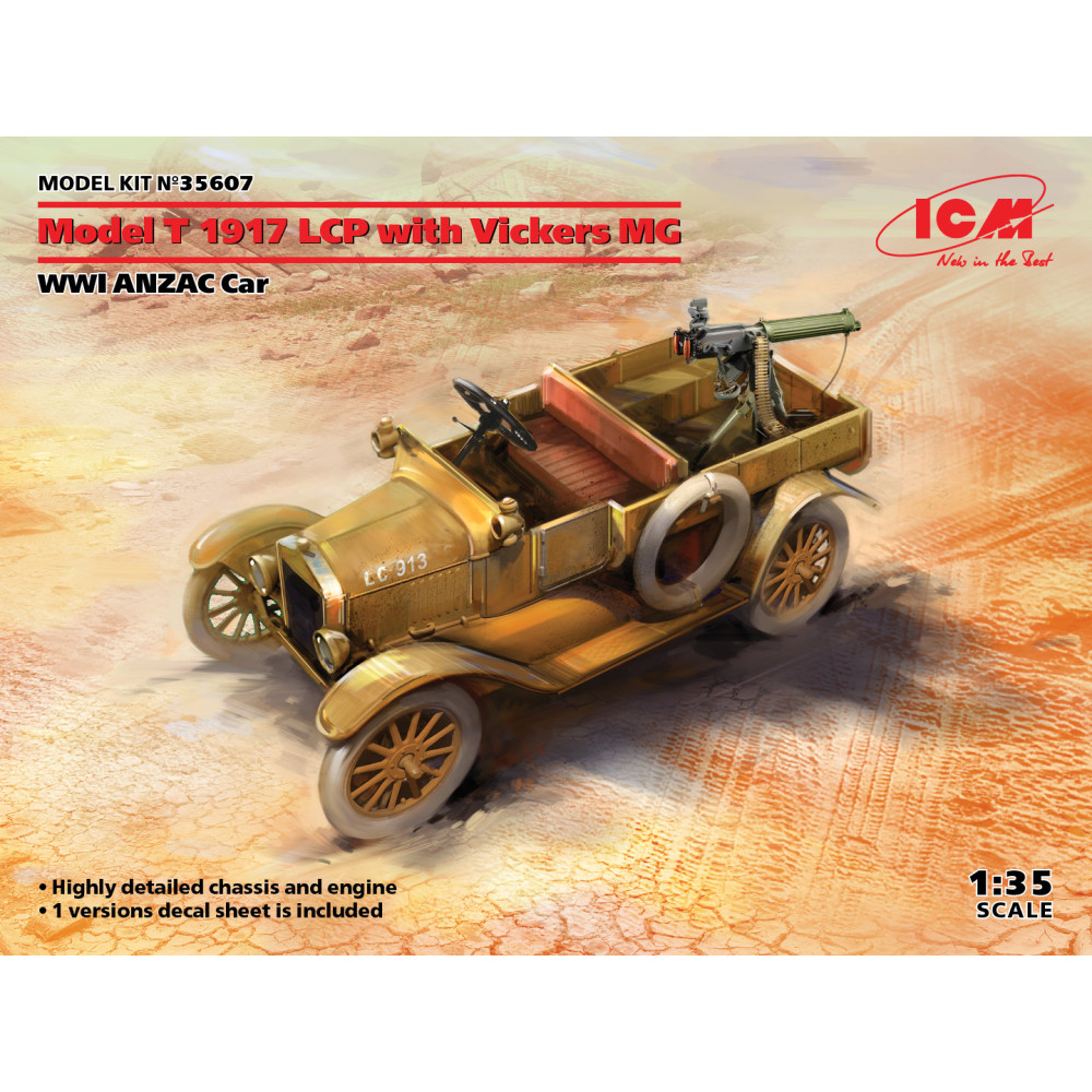 ICM 35607 - 1/35 - Model T 1917 LCP with a machine gun Vickers scale ...