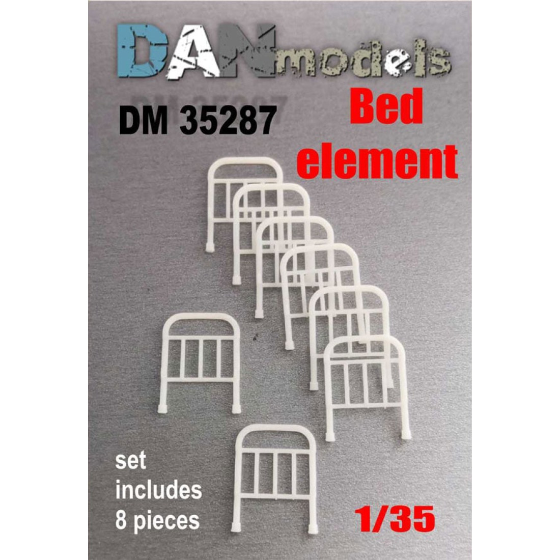 Dan Models 35287 - 1/35 - Bed element. Set includes 8 pieces, model ...