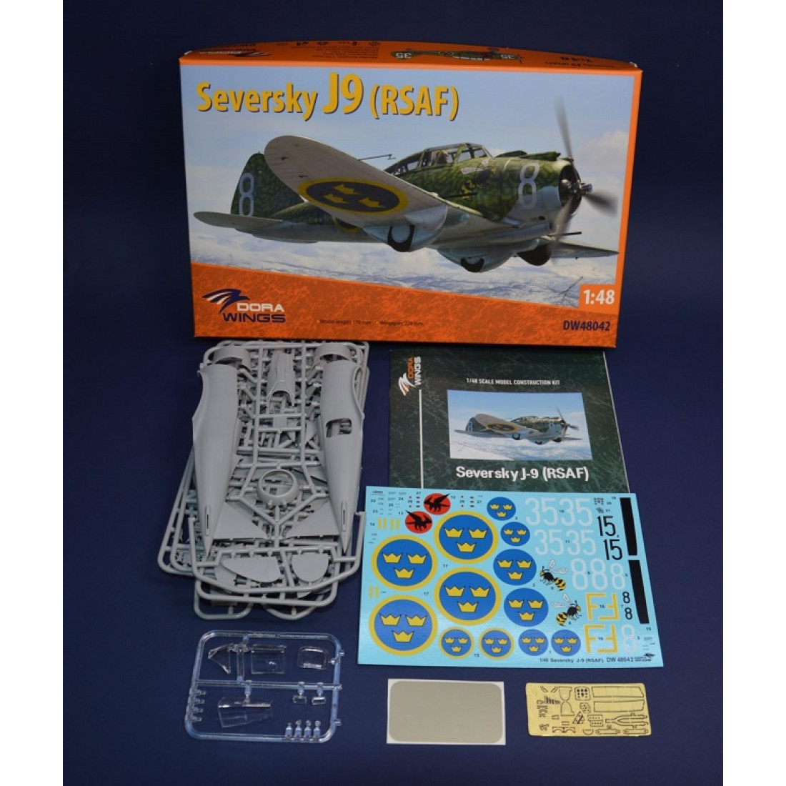 Dora Wings 48042 - 1/48 - Seversky J9 (RSAF), scale plastic aircraft ...