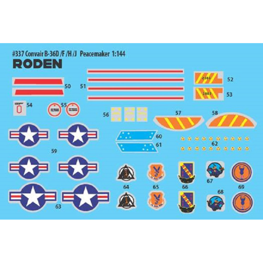 Roden 337 - 1/144 - Convair B-36D Peacemaker aircraft scale model ...