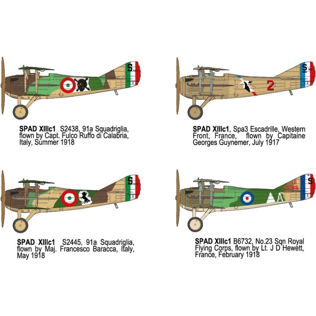 Roden 634 - 1/32 - Spad XIIIc1 (Early) scale plastic model kit aircraft ...