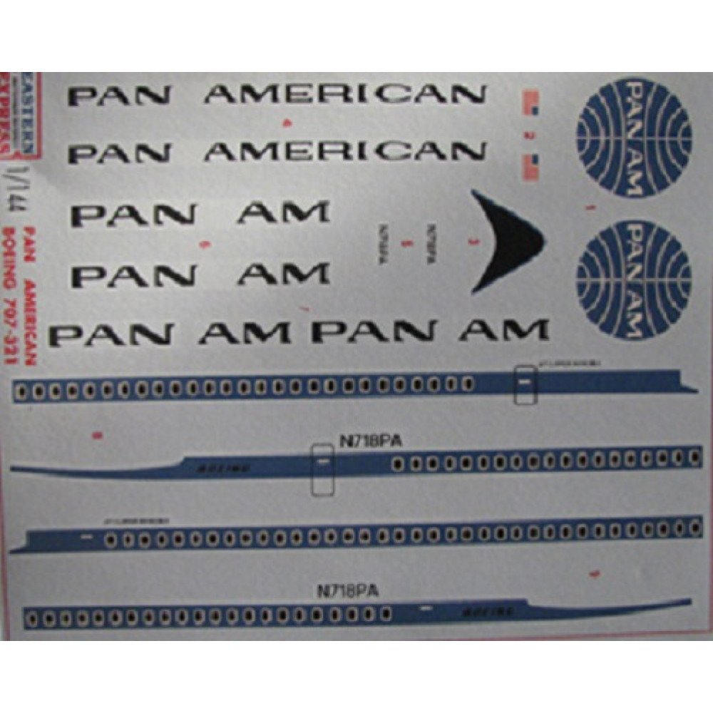 BSmodelle 144082 - 1/144 Boeing 707 Pan Am decal aircraft model plastic ...