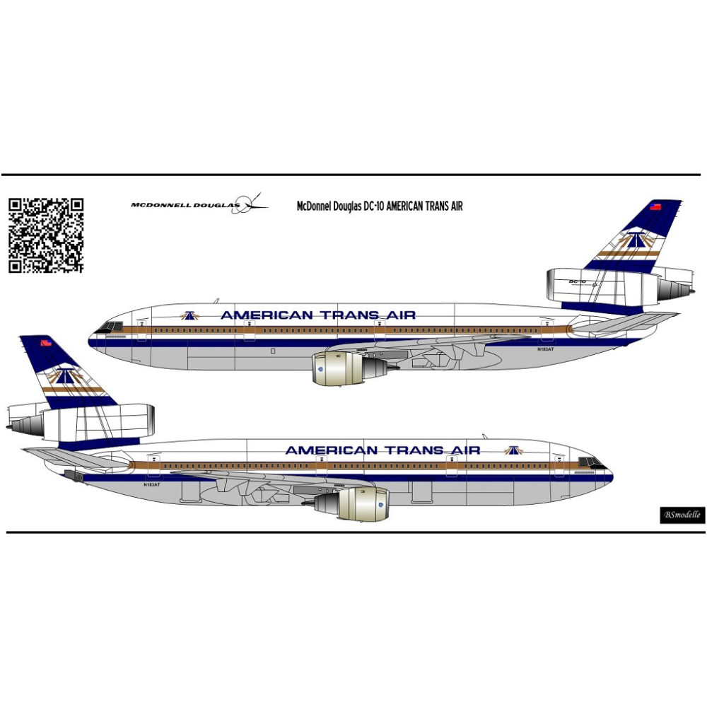 BSmodelle 144503 - 1/144 McDonnel Douglas DC-10 AMERICAN TRANS AIR ...